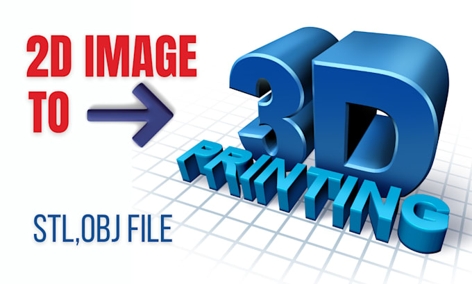 Convert 2d any object to 3d stl file ready for printing by Aftabs ...