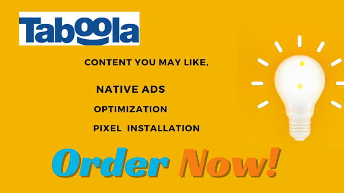 Create, manage and run your taboola native ads by Hanzalajoiya | Fiverr