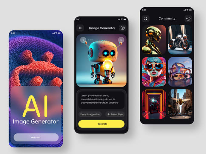 Build ai text to image generator mobile application, midjourney ai ... Build ai text to image generator mobile application, midjourney ai ...