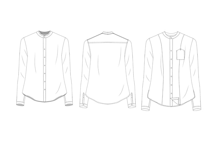 Create a technical drawing, flats, cad for your garments by Akansha ...