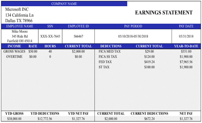 Design paystubs, paychecks and salary slips for employers by Gkhan1111 ...