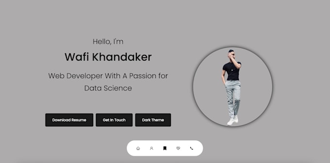 Make a professional portfolio website using react by Wafiiibrahim | Fiverr
