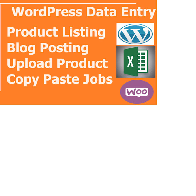 Do wordpress data entry, copy paste, product listing, upload, blog ...