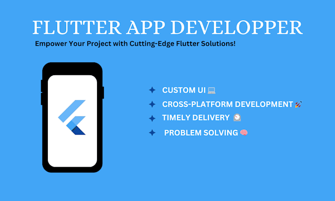 Create a cross platform app with flutter by Teeboi_ | Fiverr
