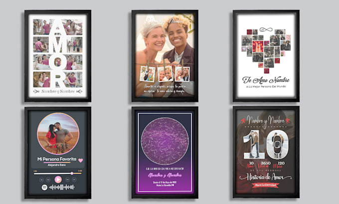 Crea un cartel de amor de alta calidad para parejas.