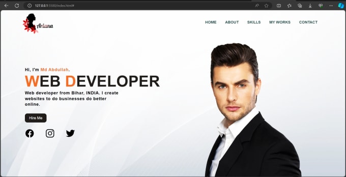 Design A Responsive Website Using Html Css Javascript By Abdullah1704 Fiverr