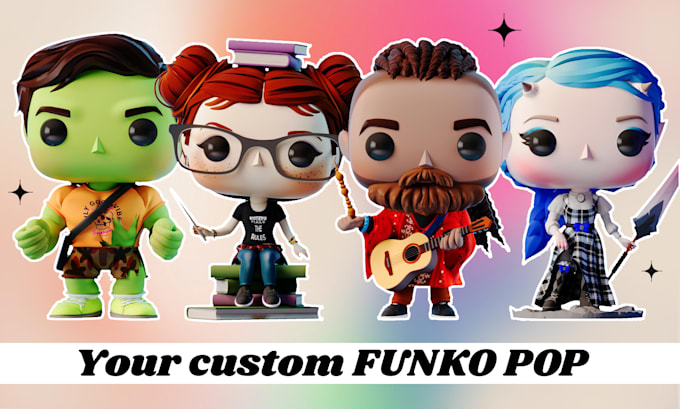 Create a custom funko pop ready for 3d printing by Anneverhood | Fiverr