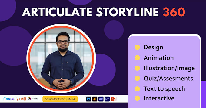 Design slides in articulate storyline 360 by Parvej_alam2024 | Fiverr