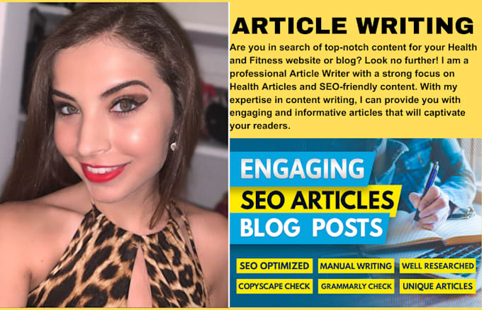 Write a unique 500 word article on the topic of your choice by Eleanorpeyton | Fiverr