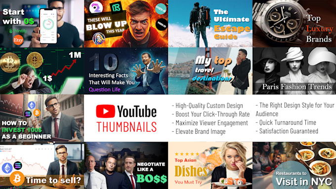 Create high quality youtube thumbnails that will captivate and boost ...