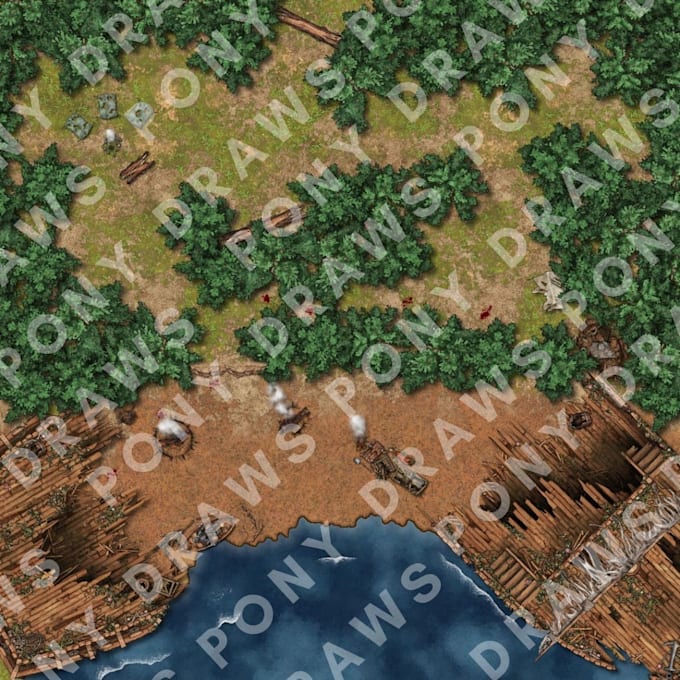 Create digital battle maps by Pony_draws | Fiverr