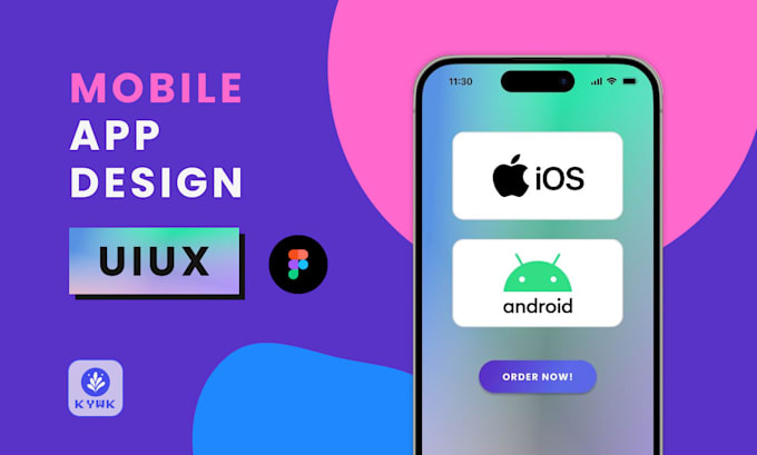 Design your mobile app uiux in figma by Kywk88 | Fiverr