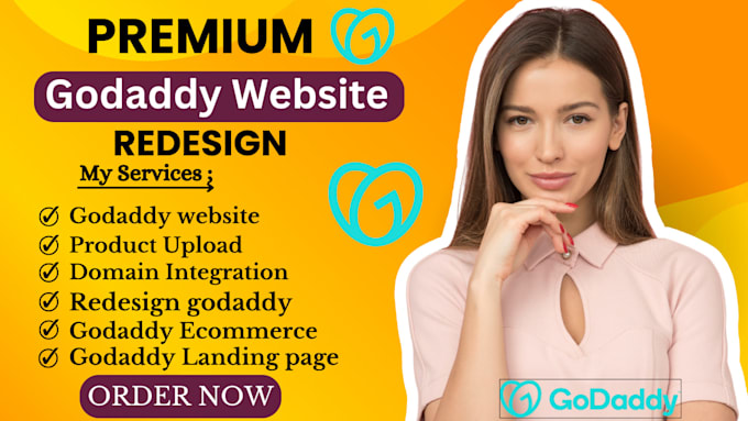 Godaddy website design, godaddy redesign,godaddy ecommerce, godaddy landing page by Alishia001 ...