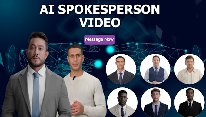 Make an ai spokesperson video for promotion by Sadiqa_designer | Fiverr