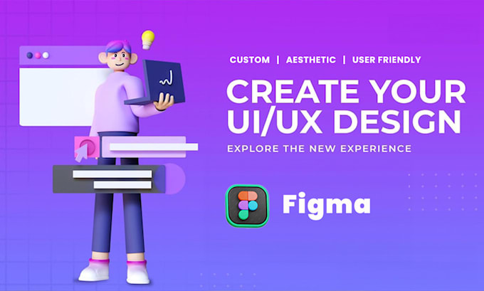 Create a interactive website design with prototype in figma by ...