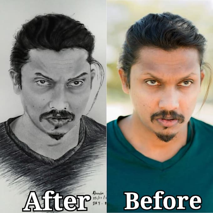 Do photoshop retouching,drawing portraits and arts by Shevinops | Fiverr