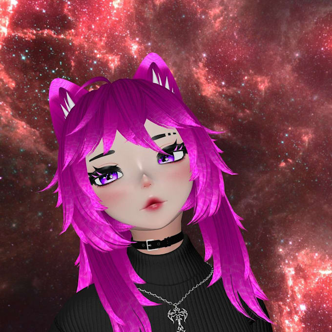 Model and rig 3d mmd character, vrm, vrchat, anime art, vrm by ...