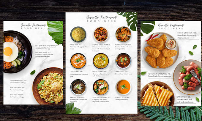 Design modern menu restaurant menu digital menu by Harika_88 | Fiverr