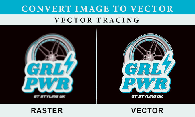 Image tracing, recreate logo, vectorize and manual vector by Dk_vector | Fiverr