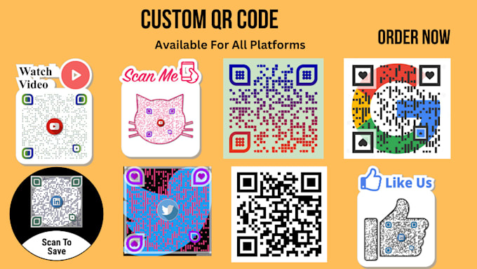 Be your qr code maker for company,qr code generator,with logo in 1 hour by Designbyshafqat | Fiverr