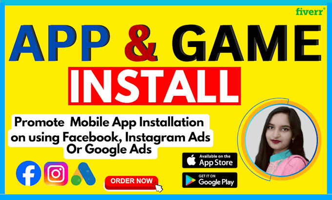 Do mobile app install campaigns on facebook or google ads by Ms_shetu ...
