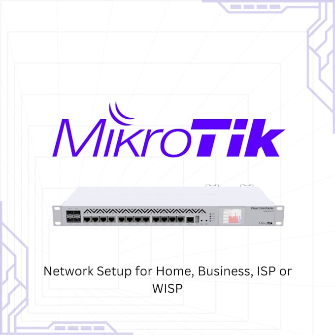 Configure your mikrotik and other network devices by Lord_aradi | Fiverr