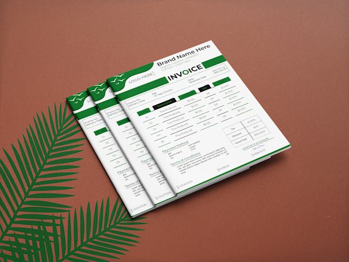 Invoice create, receipt, fillable pdf, order and intake form design, quotation by Ismaails ...