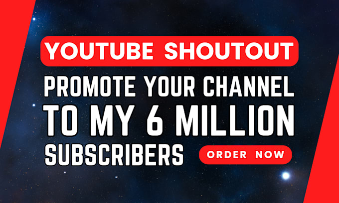 Shoutout your youtube channel to my 6 million subscribers by Faizy_yt | Fiverr