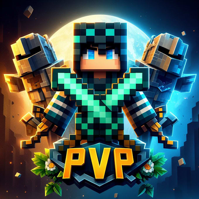 Create you minecraft server logo and server icon by Errorxofficial | Fiverr