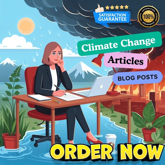 Write articles on climate change, sustainability and sdgs by ...