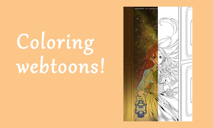 Color line art for webtoons by Shinkumajo | Fiverr