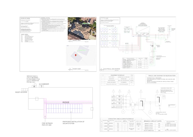 Design drawing solar pv and battery storage plan in auto cad by ...