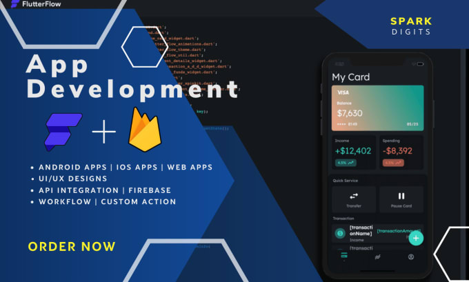 Flutterflow And Firebase Expert Mobile Web App Development Uiux Android Ios By Sparkdigits