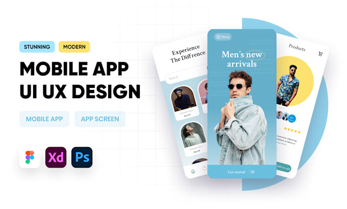 Design mobile app ui ux design for ios android in figma xd by Ravi_nakum | Fiverr