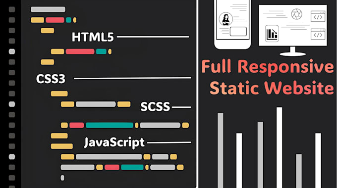 Develop your static full responsive website using with html css js by ... Develop your static full responsive website using with html css js by ...
