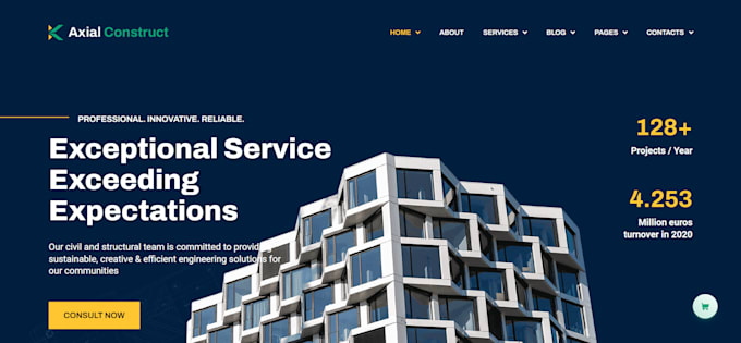 Create construction company website using wordpress by Wp_teacher | Fiverr