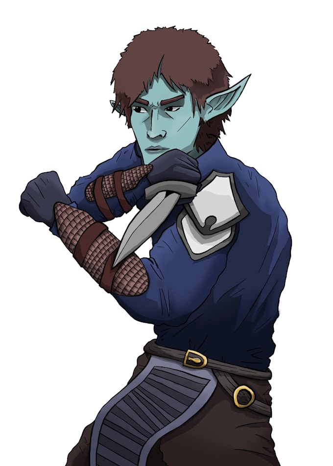 Draw your ideal dnd character design by Btc_draw | Fiverr