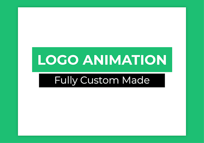 Do minimal custom logo animation intro by Mayafielahi | Fiverr
