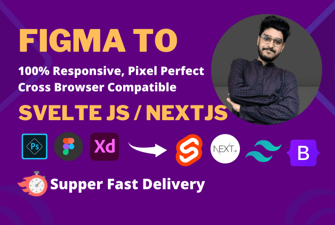 Convert Figma To Svelte Svelte Kit With Tailwind Css Or Bootstrap By Mehedi H Sajib Fiverr