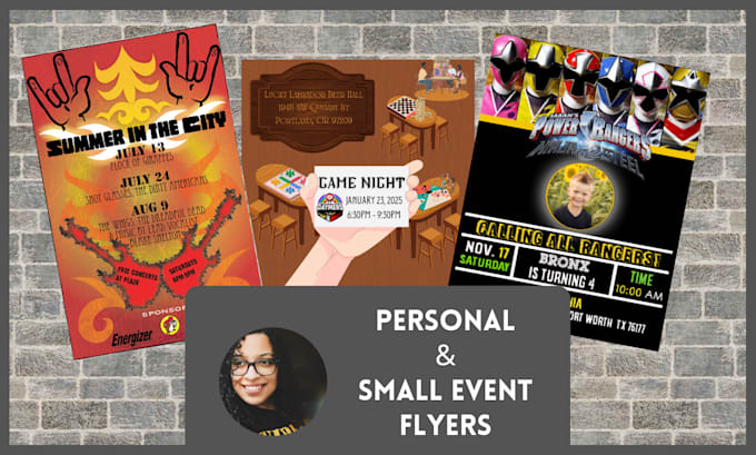 Design personal event flyers by Taylorw933 | Fiverr