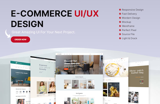 Design ecommerce website ui ux in figma, mobile responsive by Habibur02 ...