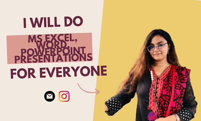 Do ms word, excel, powerpoint presentation by Ariba_sneha | Fiverr