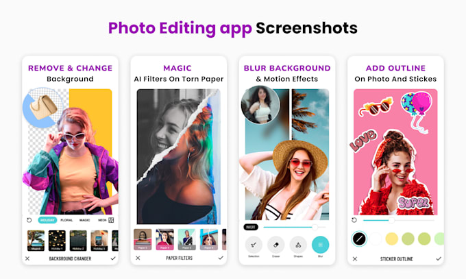 Design mobile app screenshots for app store and play store by Deepak ...