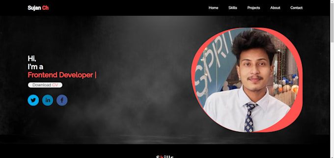 Build student portfolio website with react and nextjs by Sujan_ch | Fiverr Build student portfolio website with react and nextjs by Sujan_ch | Fiverr