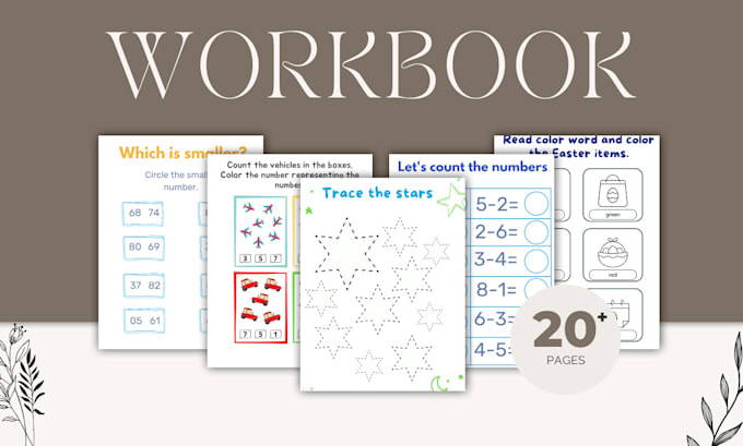 Design custom children worksheets, activity book by Nisrinehamdoun | Fiverr