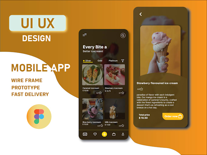 Design mobile ui ux design, prototyping, wireframe in figma by Reyol_janukshan | Fiverr