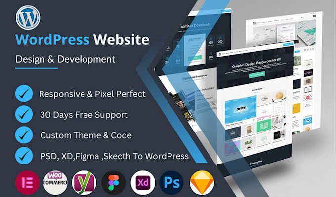 Do custom wordpress website design and development expert by Ziaul_hoq | Fiverr