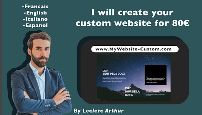 Create your custom website by Leclerc_arthur | Fiverr
