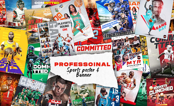 Make sports graphic, poster, committed and jersey swap by Quickpixel | Fiverr