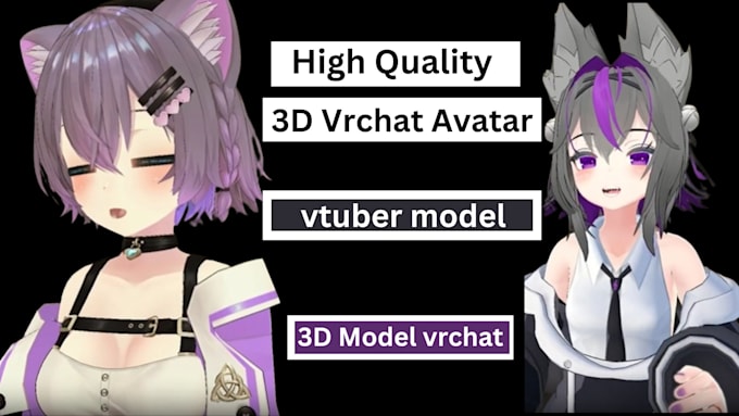 Do custom vrchat avatar, vrc avatar, 3d rigging, vr chat avatar, vr ...